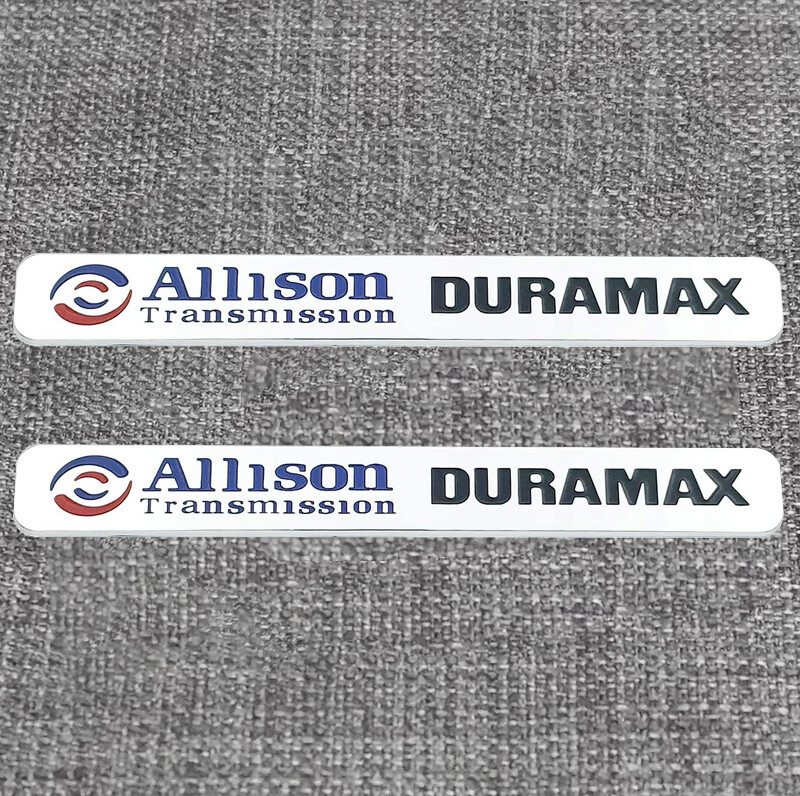 For Allison Duramax Badges Emblem Sticker Chrome -2Pc | eBay