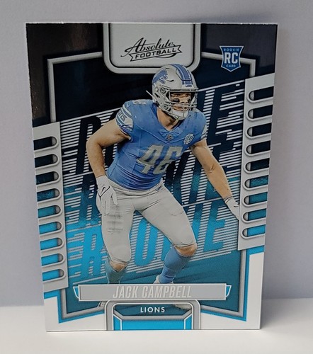 2023 Panini Absolute Football #154 Jack Campbell RC Rookie Card Detroit ...