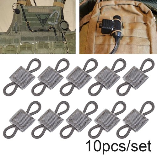 10Pcs Elastic Molle PTT Retainer Ribbon Buckle Tactical Backpack ...