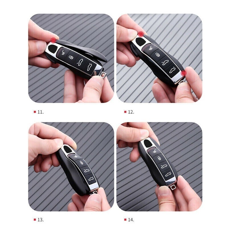 3 Button Remote Key Fob Pad Fo Porsche Panamera Cayenne Macan Boxster ...