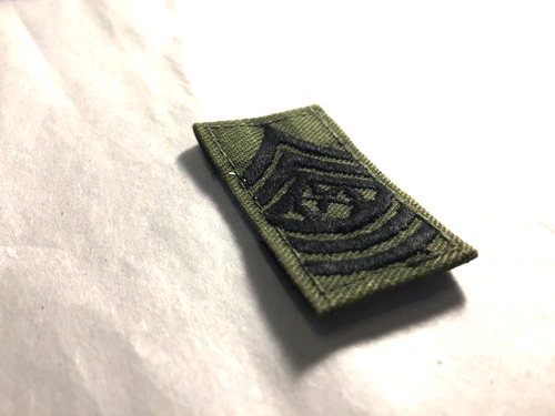 US Army Enlisted Rank - Cmd. Sgt. Major, sew-on Subdued/Green (1 pc) | eBay