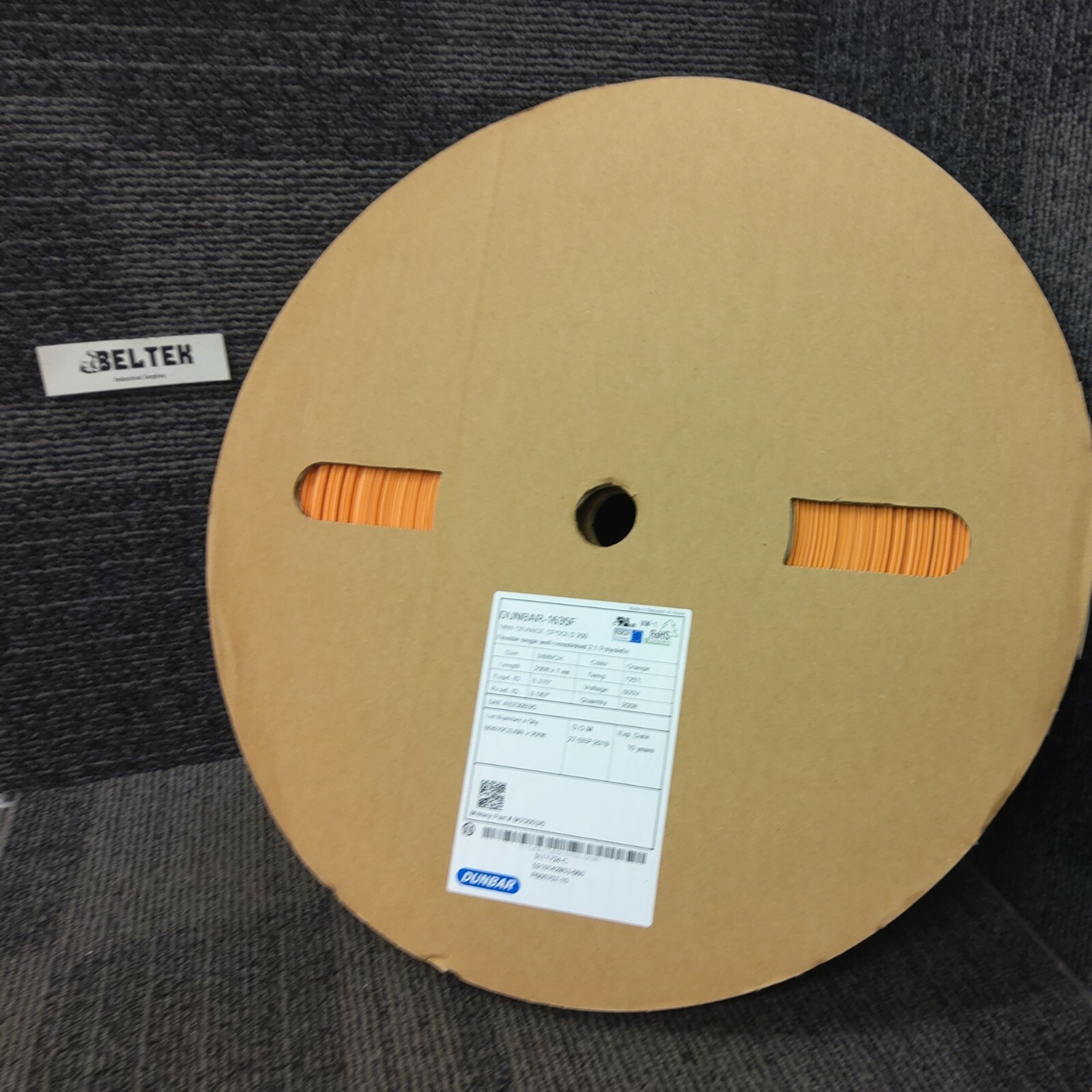 Dunbar 1635F 3/8in Orange Flexible Single Wall Crosslinked 2:1 ...