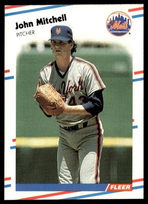 1988 Fleer John Mitchell Rookie New York Mets #145 | eBay