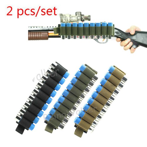 2PCS Tactical Shot Gun Shell Holder Ammo Cartridge Pouch Holster 9 ...