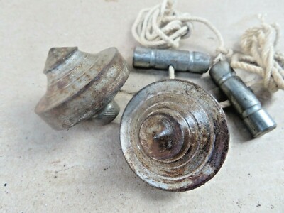 Vintage METAL PLUMMET BUILDER IRON Plumb Bob leveling measuring tool ...