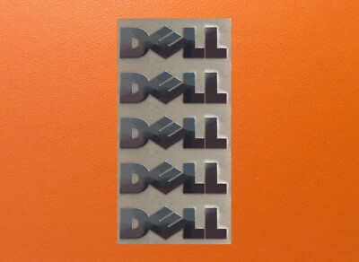 5 pcs Sticker for Dell Skylake Silver Chrome Color Logo Decal Badge ...