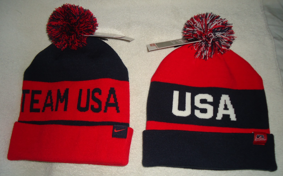 TEAM USA 2026 OLYMPICS NIKE SET OF 2 STYLES KNIT HATS NEW W/ TAGS READY ...