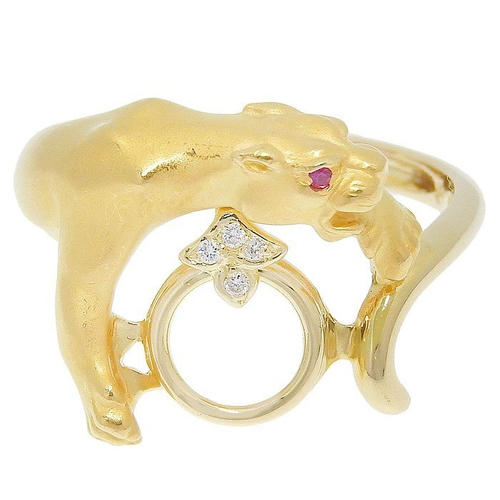 Carrera y Carrera Panther Ruby Diamond 18k Yellow Gold Pantera Animal ...