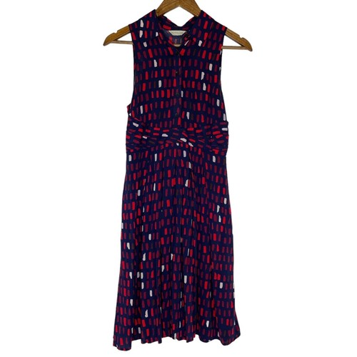 11-1-Tylho Anthropologie Blue Dash Sleeveless Maxi Dress Size XS Women ...