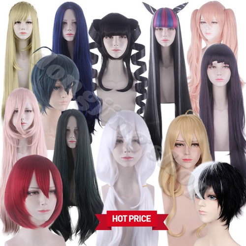 Danganronpa Angie Yo Hairpiece Cosplay Periwig Kokichi Oma Toupee Anime ...