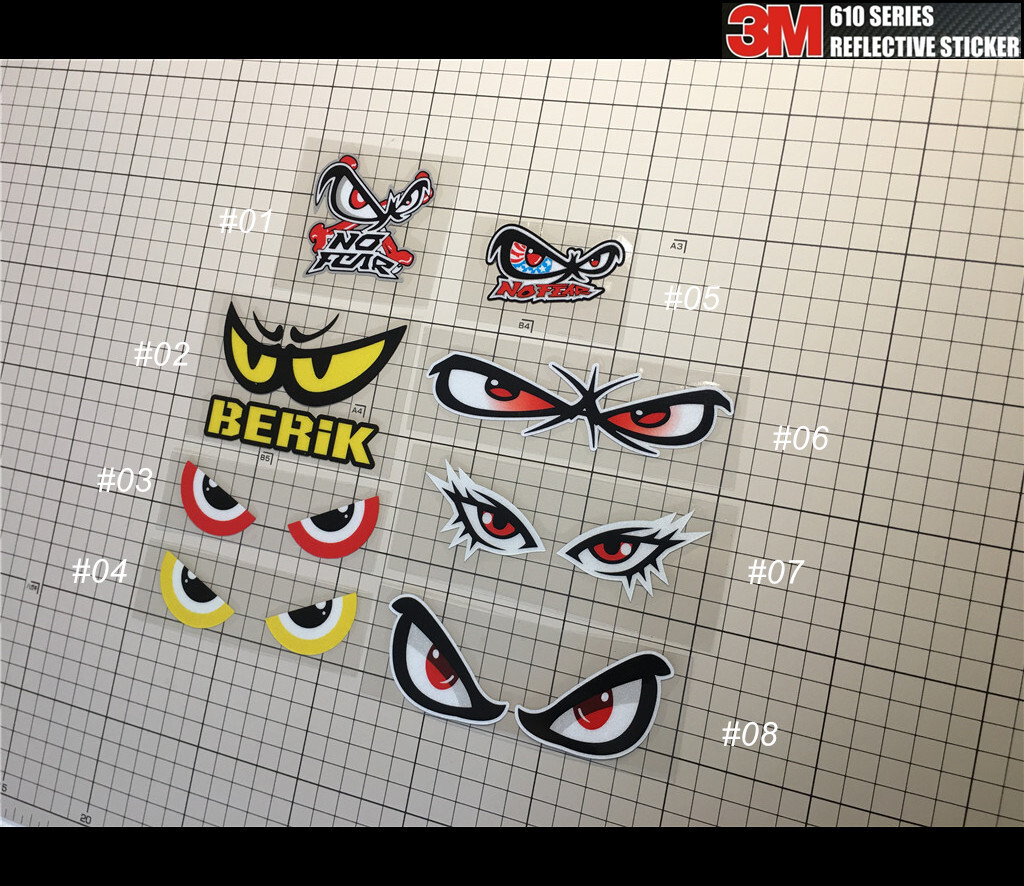 No Fear eyes Sticker helmet Motorcycle Car off road dirt ride ...