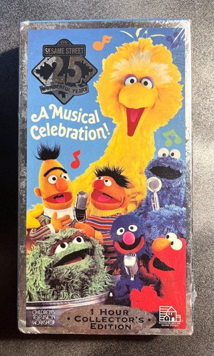 Sesame Street: 25 YEARS - A MUSICAL CELEBRATION (VHS) new SEALED 1993 ...