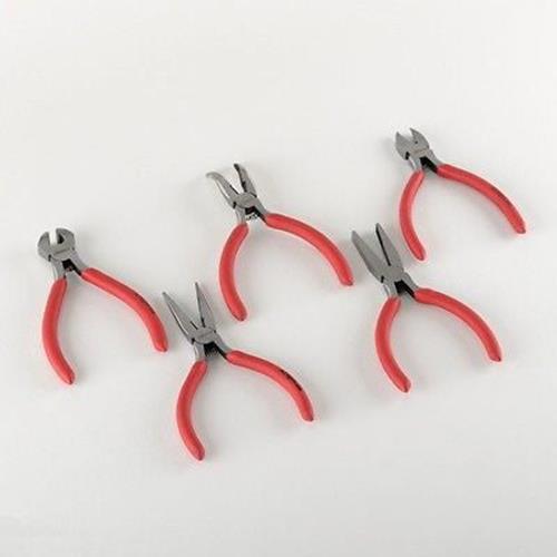 5 Piece Mini Hobby Plier Tool Set Kit Needle Nose End Nippers Dikes ...