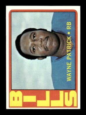 1972 Topps Football #57 Wayne Patrick RC Excellent Buffalo Bills | eBay