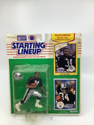 1990 Starting Lineup Bo Jackson Raiders Football Action Figure unopened ...