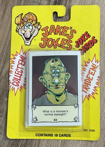 Pack of 18 Cards - Jake's Official Jokes Trading Cards - By Joseph ...