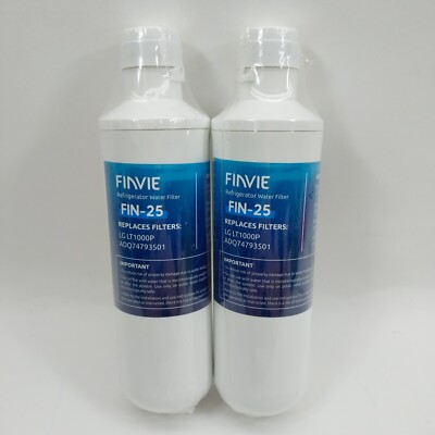 Lot Of (2) Finvie Fin-25 Water Filter-Replaces LG (LT1000P ...