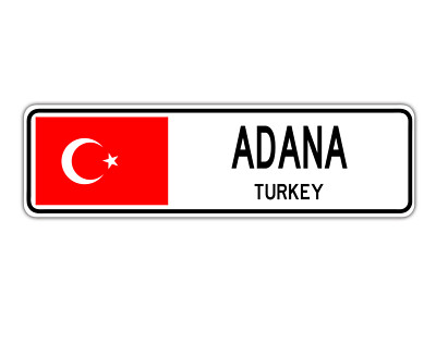 Adana Turkey Street Turkey Flag City Country Wall Gift Aluminum Metal ...