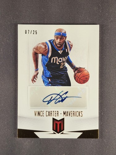2012-13 Panini Momentum #81 Vince Carter /25 Autograph Auto Mavericks ...