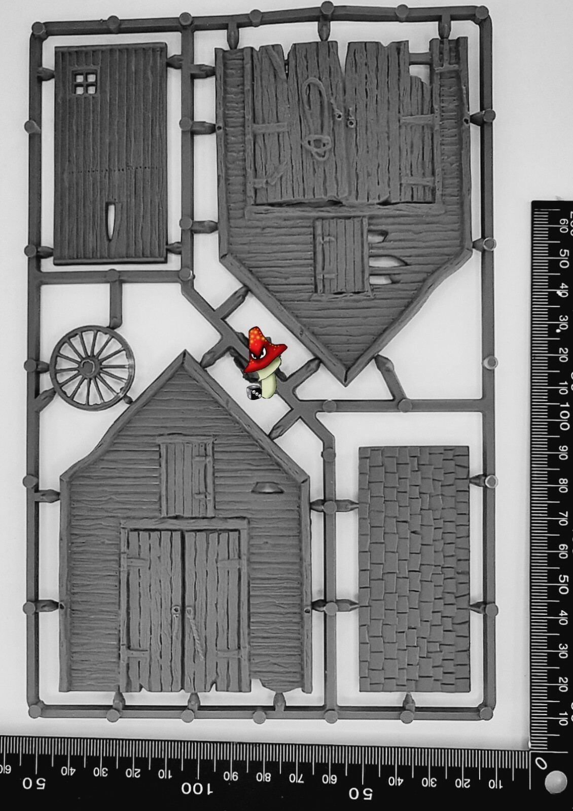Ramshackle Barn Renedra 28mm scale wargames scenery terrain fantasy DnD ...