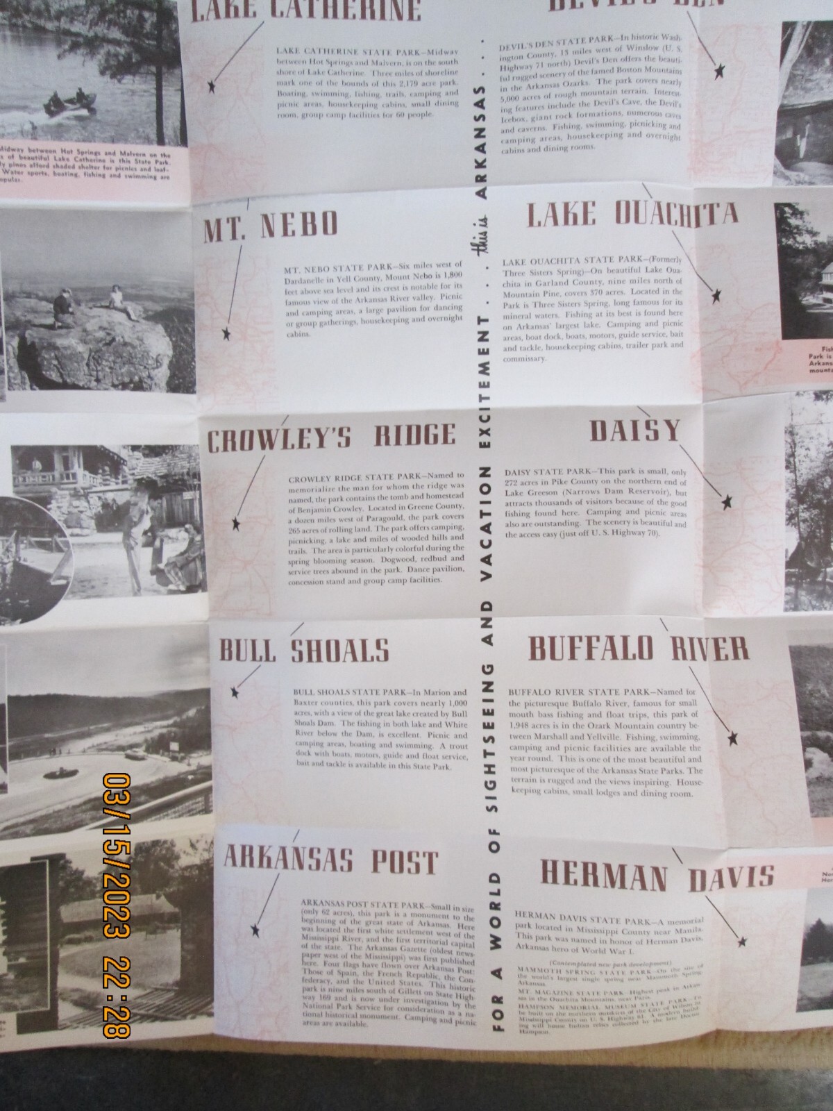 This is Arkansas a guide State Parks Brochure | eBay