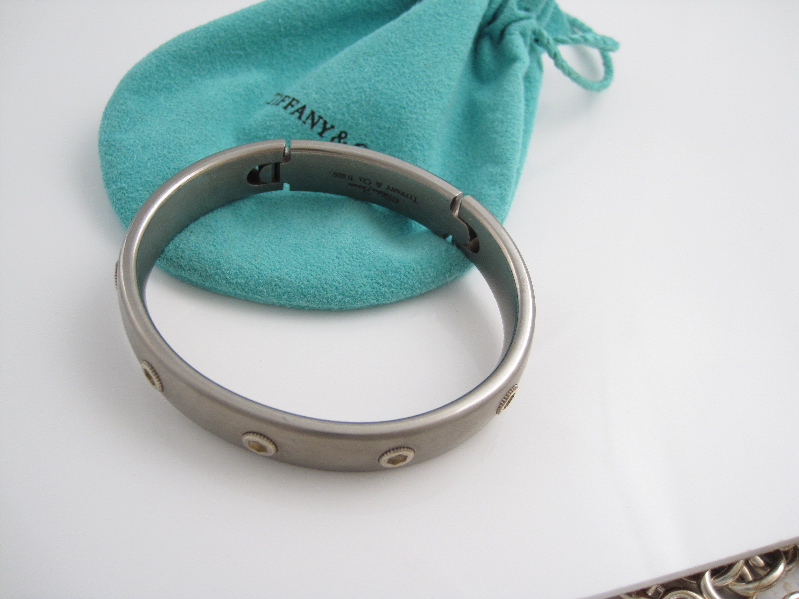Tiffany & Co RARE Picasso Silver Titanium Turbo Bangle Bracelet! | eBay