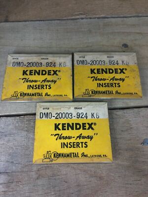 Kendex DMO 2003 924 K6 Throw Away Inserts 15 Piece Lot Kennametal | eBay