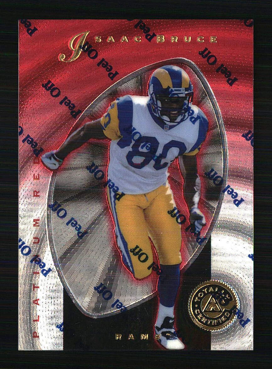 1997 PINNACLE TOTALLY CERTIFIED RED SP /4999 #29 ISAAC BRUCE | eBay
