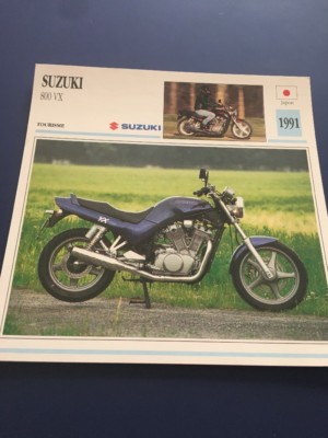 Suzuki 800VX 1991 VX800 800 VX Porta Carte Motocicletta Collezione ...