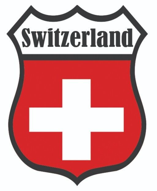Switzerland Flag Logo Switzerland Switzerland Flag Cut Out Stock