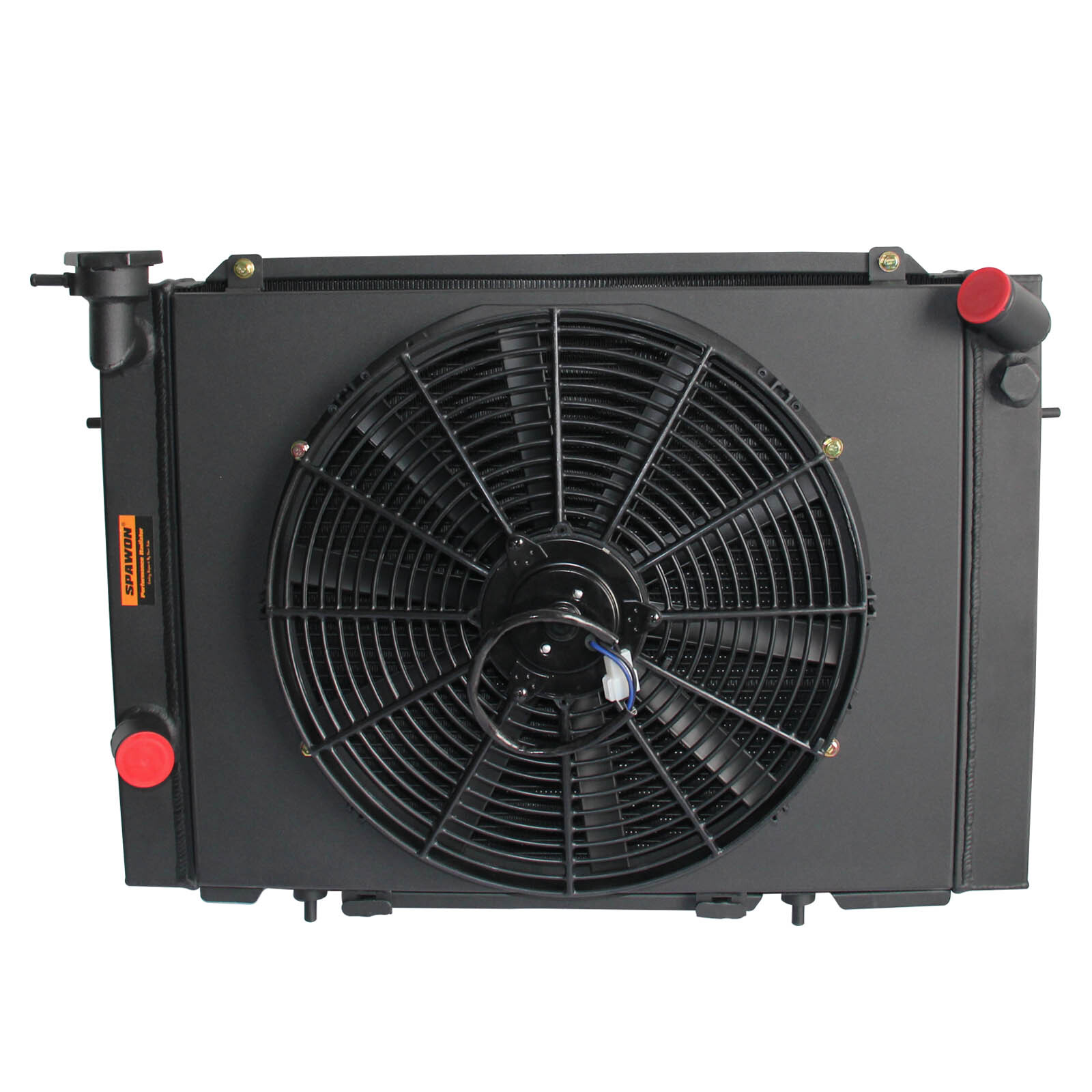 3 Row SPAWON Radiator+Fans+Shroud Fit 1979-86 HOLDEN COMMODORE VB VC VH ...
