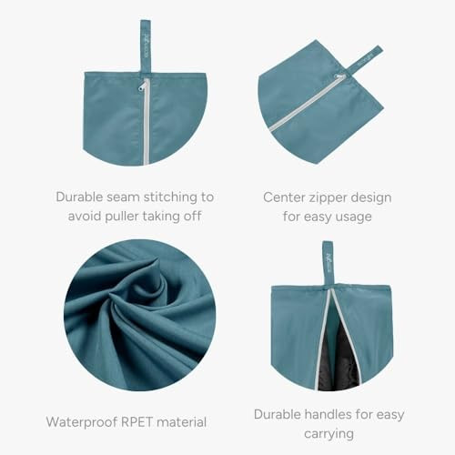 Ecoright Shoe Bags for Travel, Set of 2, 100% Recycled Water Bluish ...
