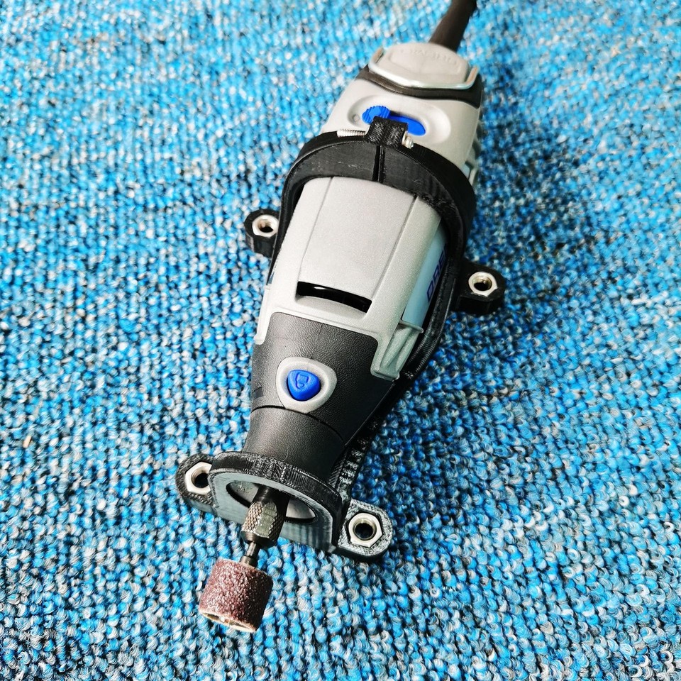 Easily Working Mount with Dremel 3000, Rotary Tools Mount Base Fixed on ...