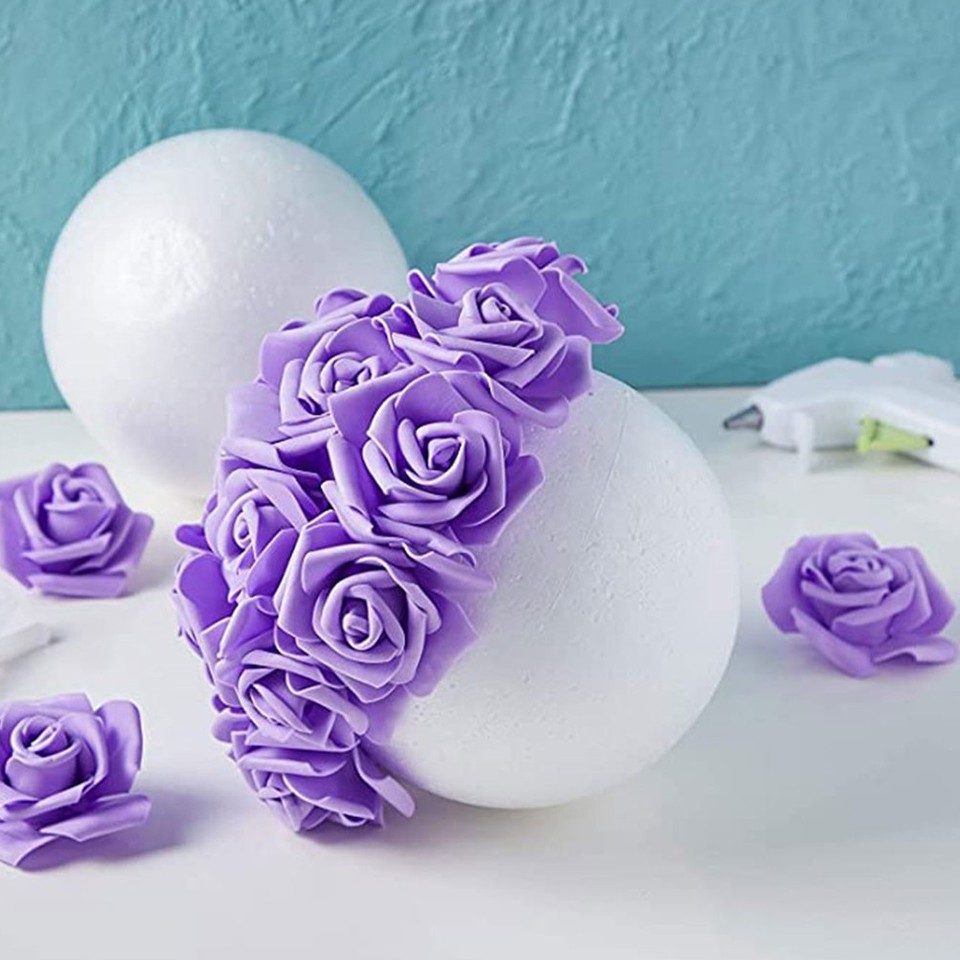 10pcs Smooth Round Foam Ball Unpainted Round Ball DIY Craft Decoration ...