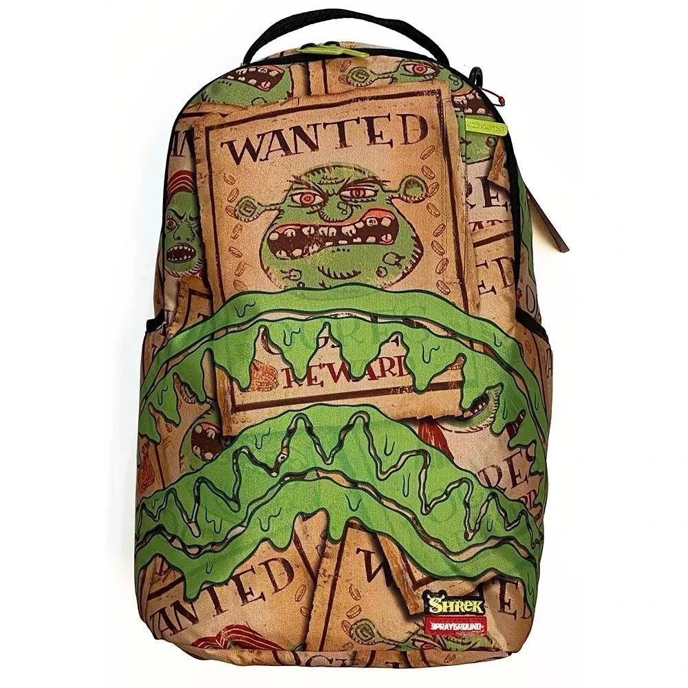 SPRAYGROUND SHREK WANTED Backpack Velour Laptop Compartment Polyester ...