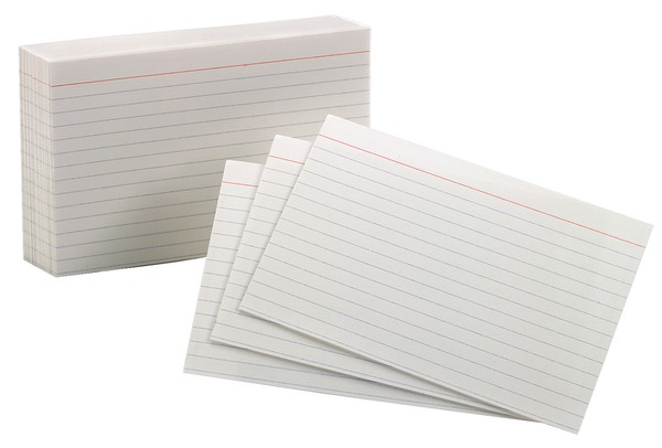 Tops Products Oxford Index Cards 5x8 Ruled White 40165 for sale online ...