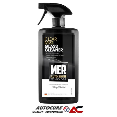 500ml MER AUTO SHINE CLEAR MIST GLASS CLEANER SPRAY MER STREAK FREE ...