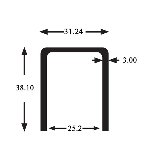 Aluminium U-Channel Capping Profile For Aluminium Dropside Planking End ...