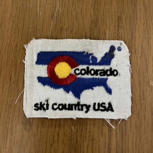 Vintage Colorado Ski Country USA Embroidered Sew on Patch | eBay