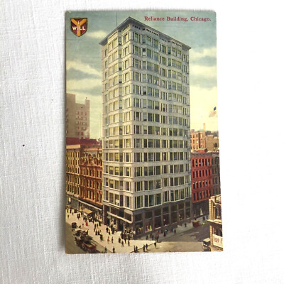 Reliance Building Chicago IL 161C built 1894 D H Burnham PC READ | eBay