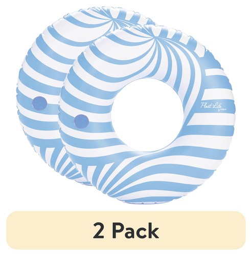 (2-Pack) Float Life by Funboy Blue Twist Pool Float, 43" Extra Large | eBay