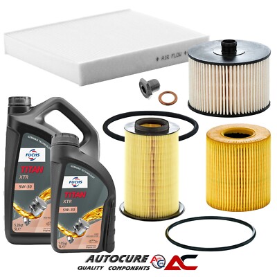 FOR FORD KUGA 2.0 TDCI MK1 2008-2012 FULL FILTER SERVICE KIT & 6 LITRES ...