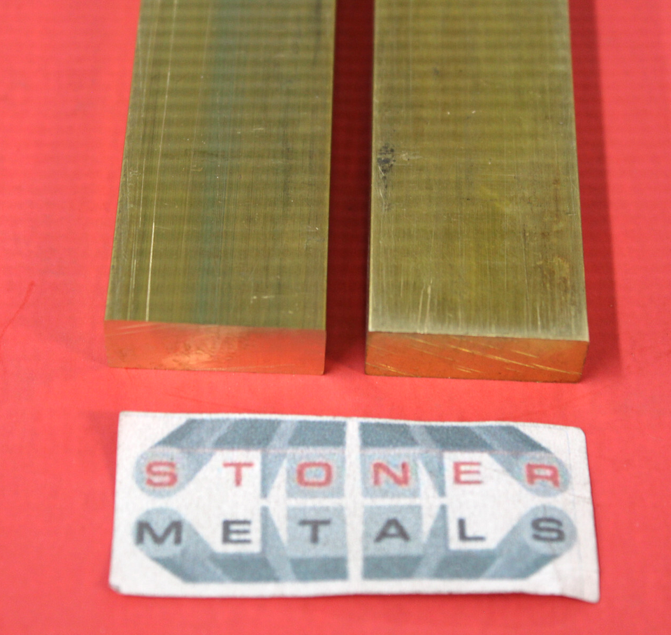 2 Pieces 3/8" x 1" C360 BRASS FLAT BAR 14" long Solid Mill Stock H02 ...
