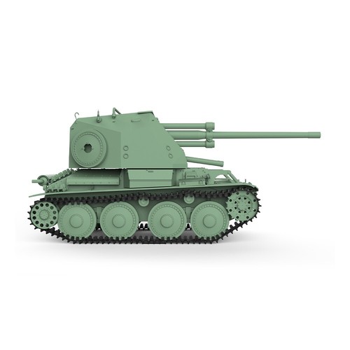 SS87736 1/87 HO Scale Railway Military Model Kit Sweden Tank Destroyer ...