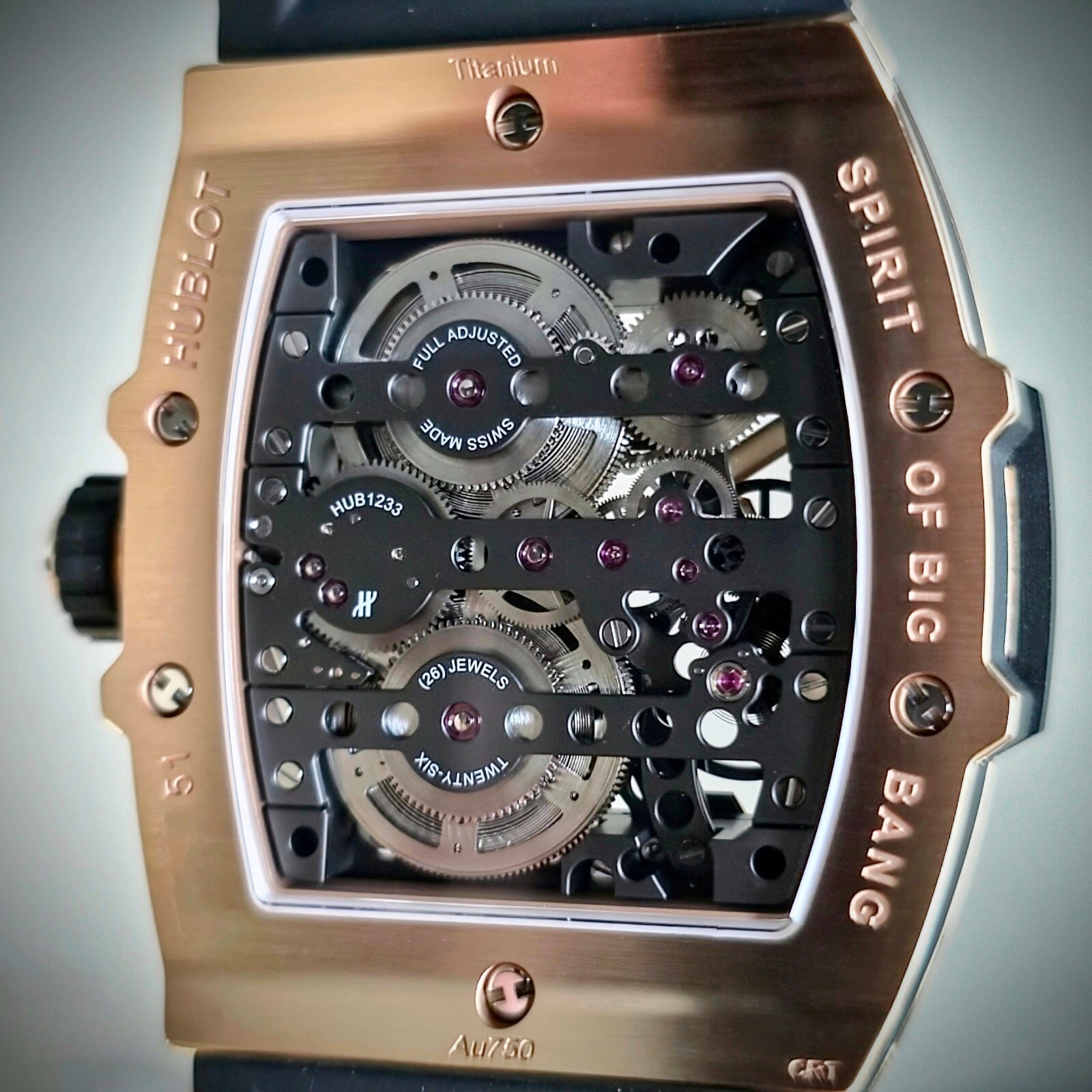 HUBLOT Spirit of Big Bang MECA-10 45mm Rose Gold Black Skeleton 614.OX.1180.RX | eBay