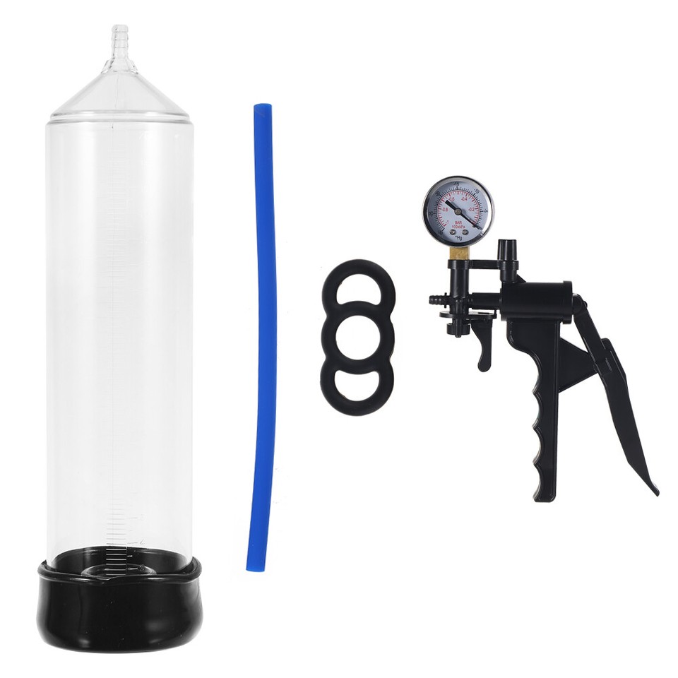 For Male ED Enhancement Erectile Enlargement Enlarger Vacuum Penis Pump ...