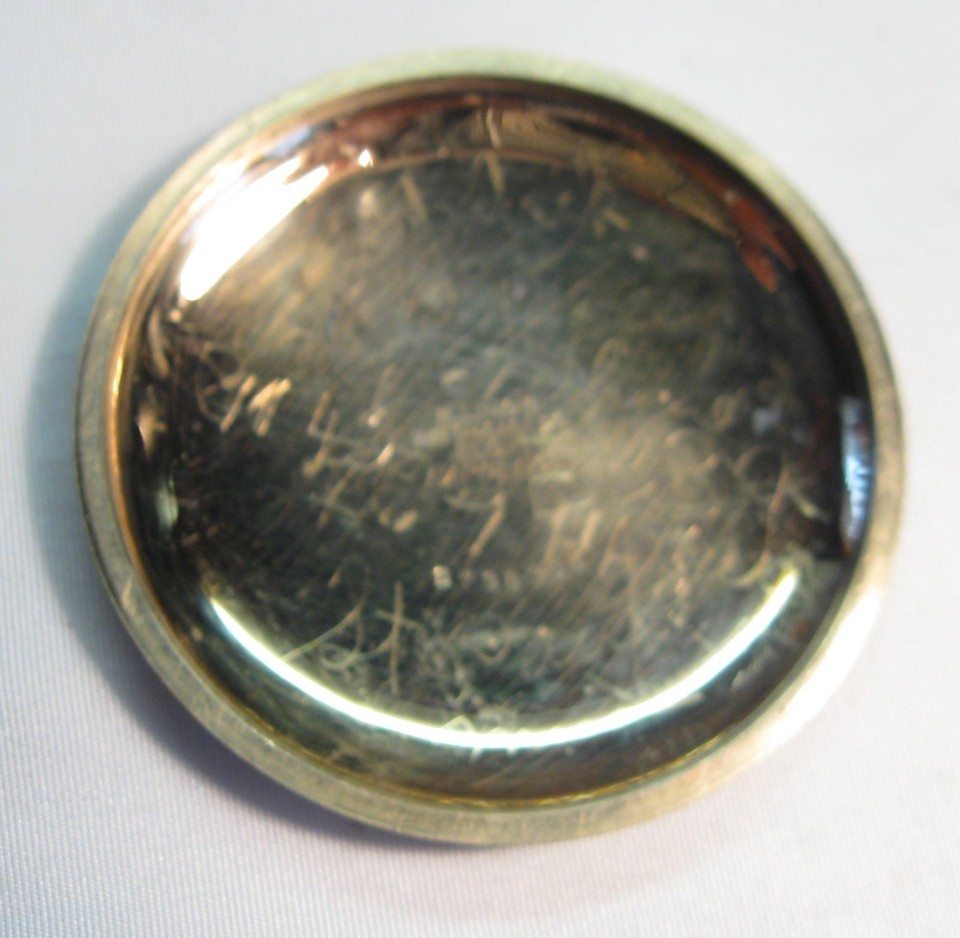 ANTIQUE HAMPDEN POCKET WATCH GOLD FILLED CASE - NON RUNNING FOR PARTS ...