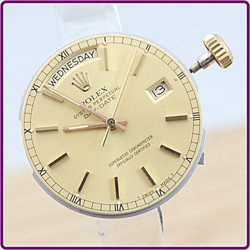 Rolex Original Cal 3055 Men's 36mm DAY-DATE Single QUICK SET AUTOMATIC ...