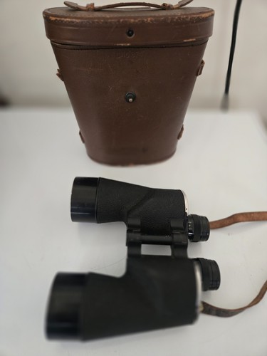 WWII US Army Binoculars M16 7x50 & M24 Clear Sights Leather Case D45874 ...