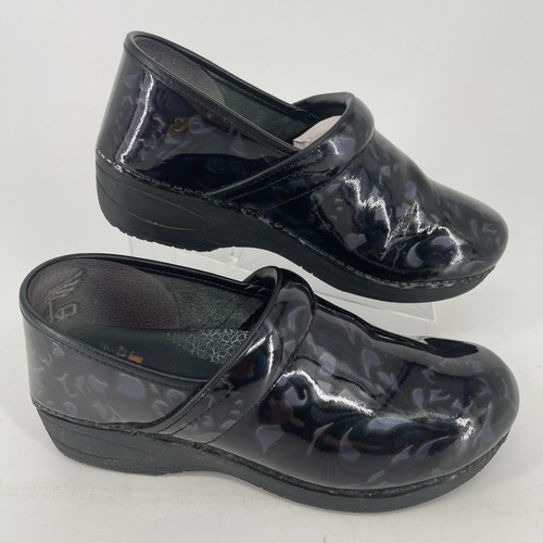 Dansko XP 2.0 WOMENS Filigree Purple Shiny Slip On Nurse/Medical Mules ...